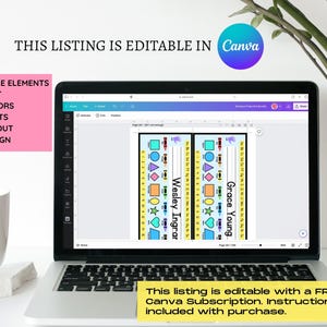 Editable Pastel Student Name Plates, Printable Classroom Desk Tags ...