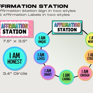 Editable Happy Pastel Affirmation Posters, Printable Kids Affirmation ...