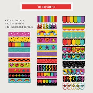 Rainbow Bulletin Borders, Printable & Editable Classroom Display ...