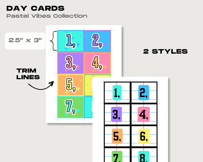 Editable Pastel Flip Calendar, Printable Classroom Hanging Calendar ...