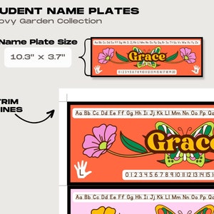 Student Name Plates, Printable & Editable Student Name Tags, Classroom ...