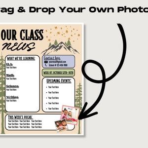 Printable & Editable Classroom Newsletter, Back to School Letter ...