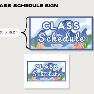 Ocean Theme Classroom Schedule and Jobs Display, Printable & Editable ...