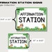 Jungle Affirmation Bundle, Classroom Affirmation Station, Editable ...