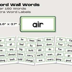 Jungle Word Wall, Primary Word Display, Editable Word Wall Printable ...
