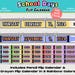 Pencil & Crayon Flip Calendar: Rainbow Classroom Decor (canva Template ...