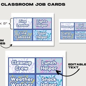 Ocean Theme Classroom Schedule and Jobs Display, Printable & Editable ...