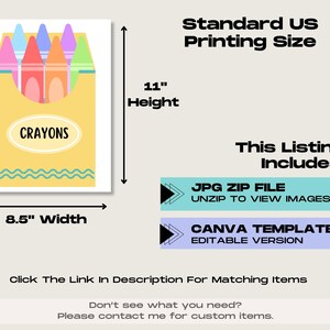 Classroom Bulletin Board Kit Display, Printable Rainbow Crayon Welcome ...