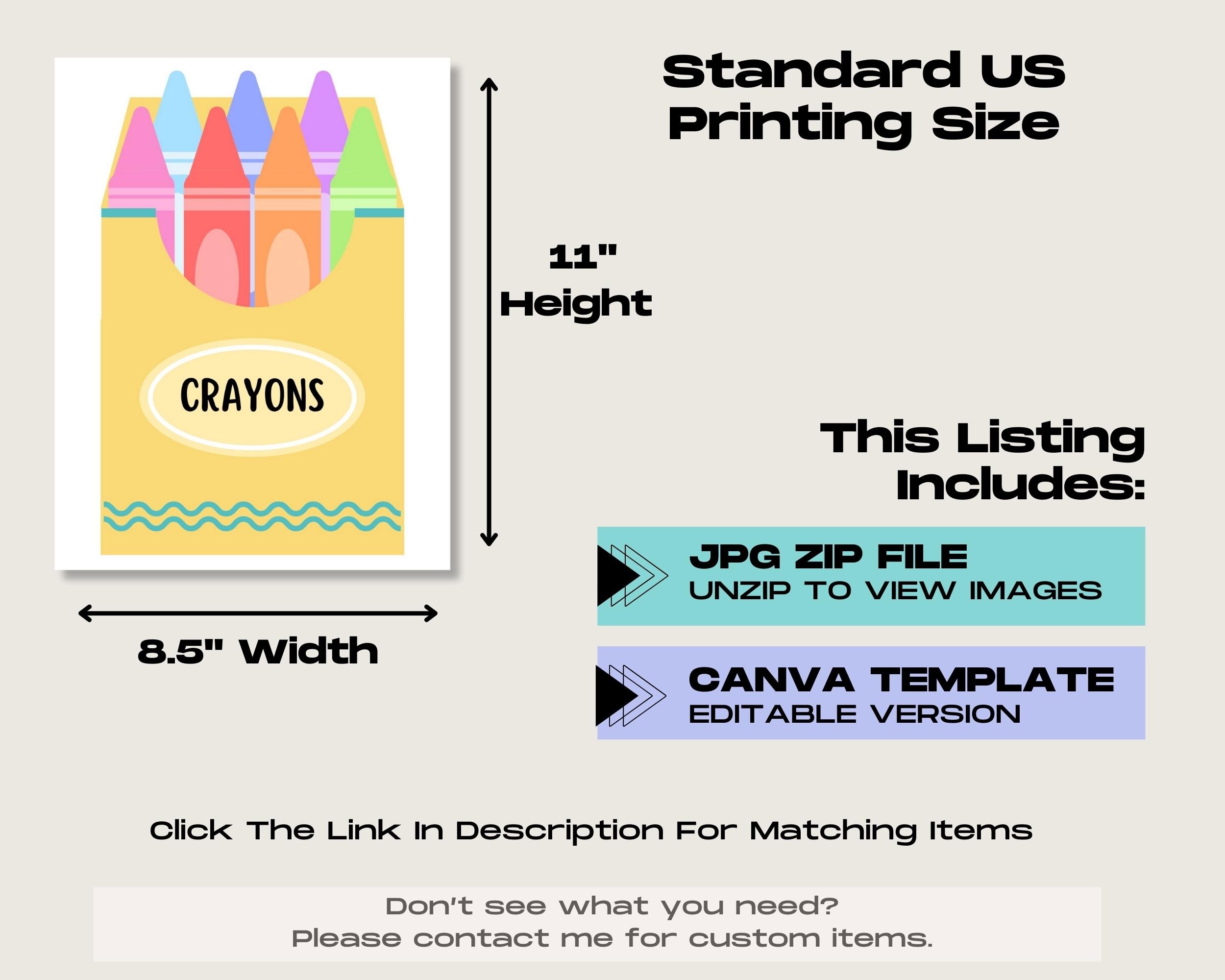 Classroom Bulletin Board Kit Display, Printable Rainbow Crayon Welcome ...