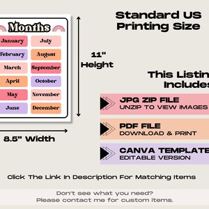 Primary Educational Posters, Printable & Editable Math Posters, Days ...