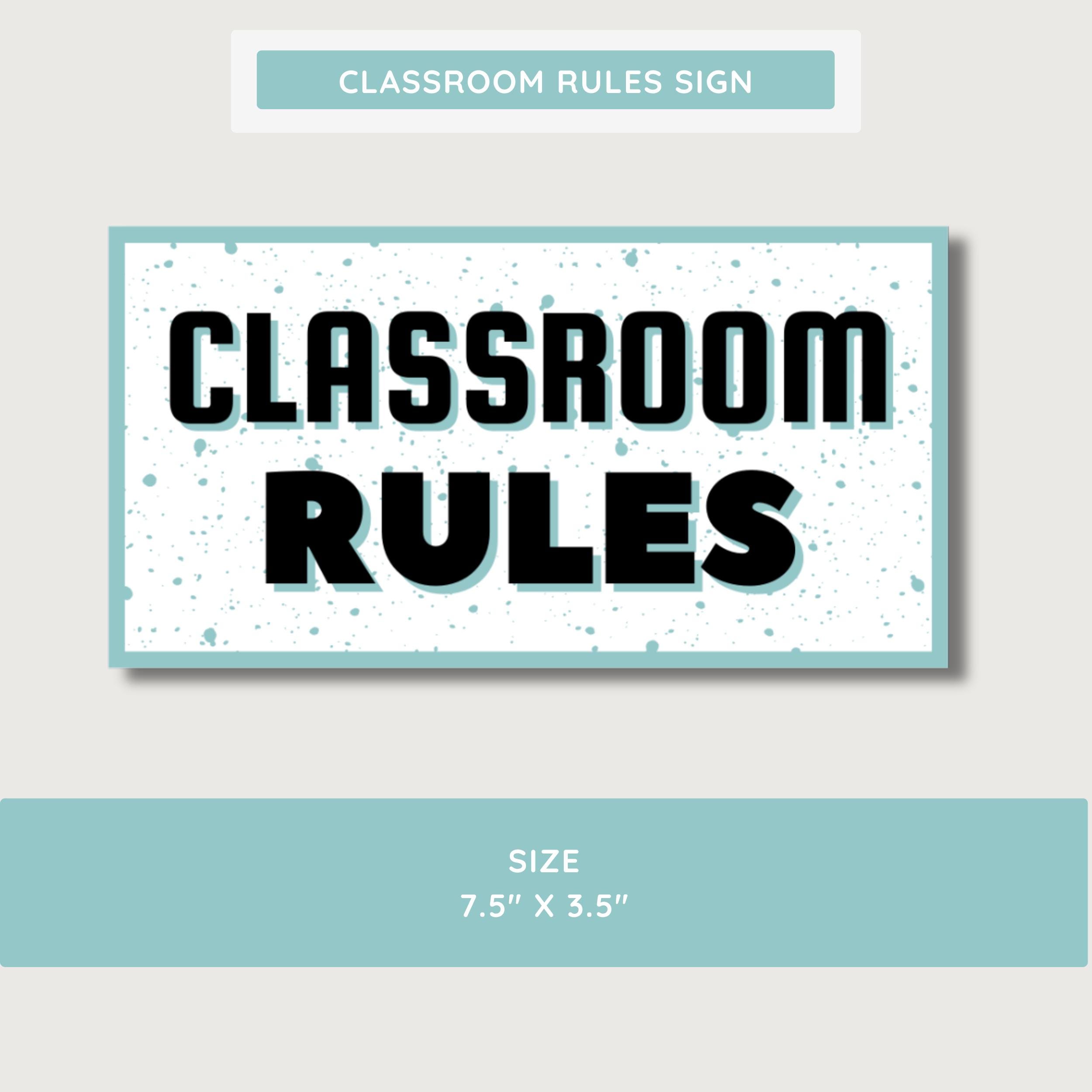 Modern Classroom Rules Posters: Neutral Pastel Decor (canva Template ...