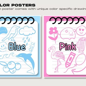 School Theme Color Posters, Printable & Editable Color Posters, Color ...
