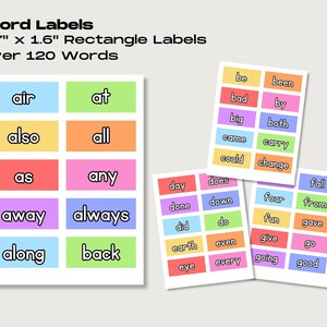 Printable Classroom Word Wall Kit: Rainbow Decor, Editable in Canva ...