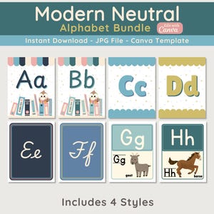 Alphabet Classroom Editable Posters, Animal A-Z Printable Posters ...