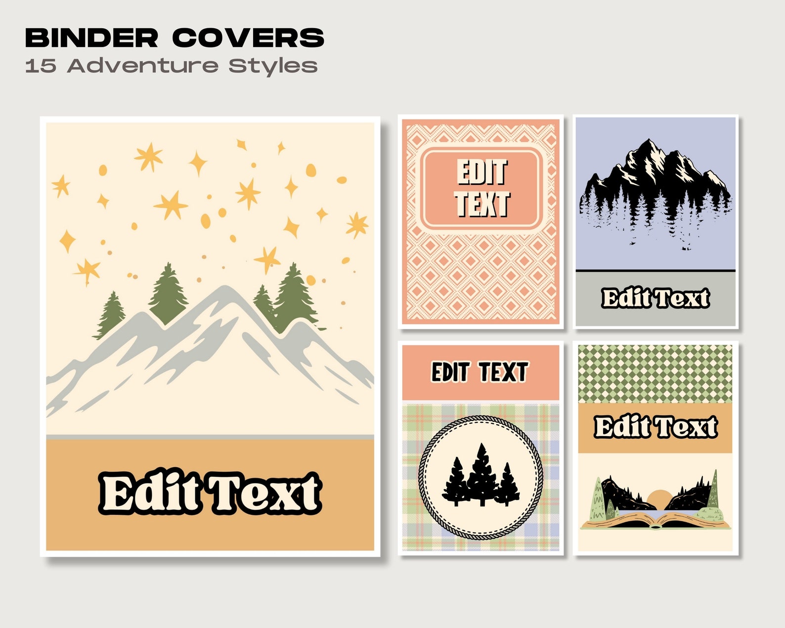 Printable & Editable Binder Covers and Spines, Classroom Organization ...