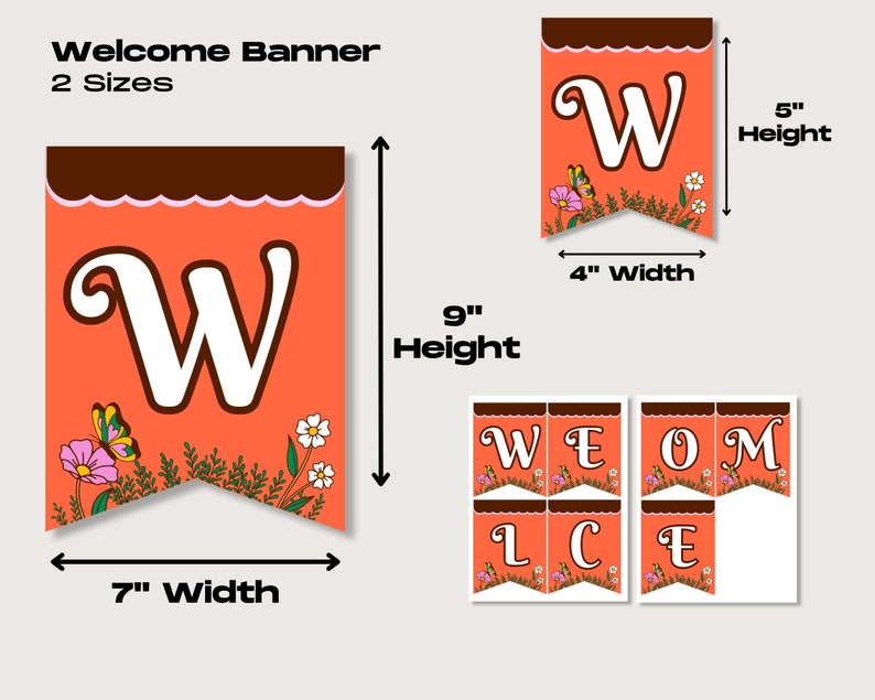 Groovy Garden Welcome Display, Printable & Editable Classroom Welcome ...