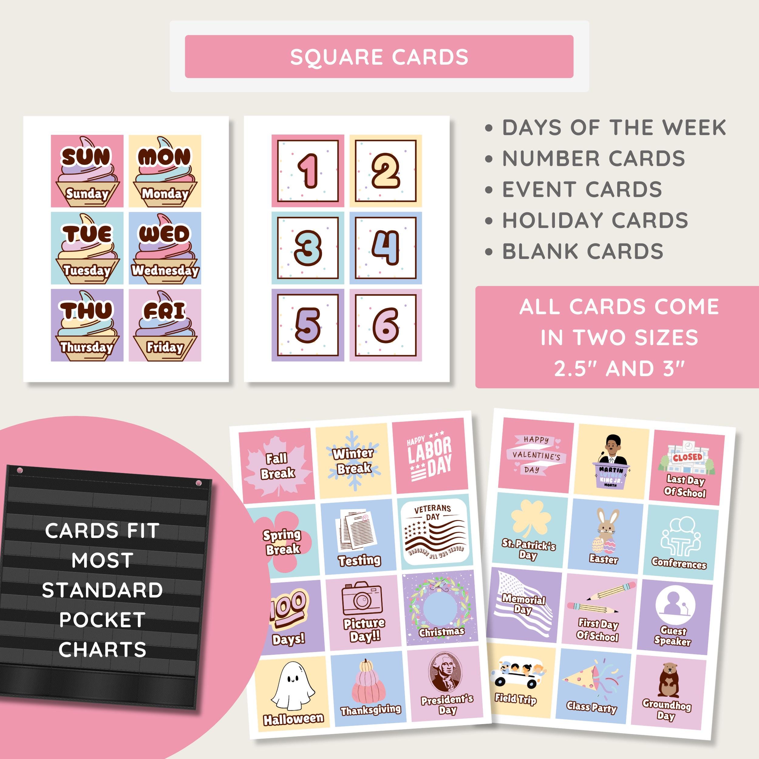 Pastel Classroom Calendar: Sweet Treats Decor (canva Template) - Etsy