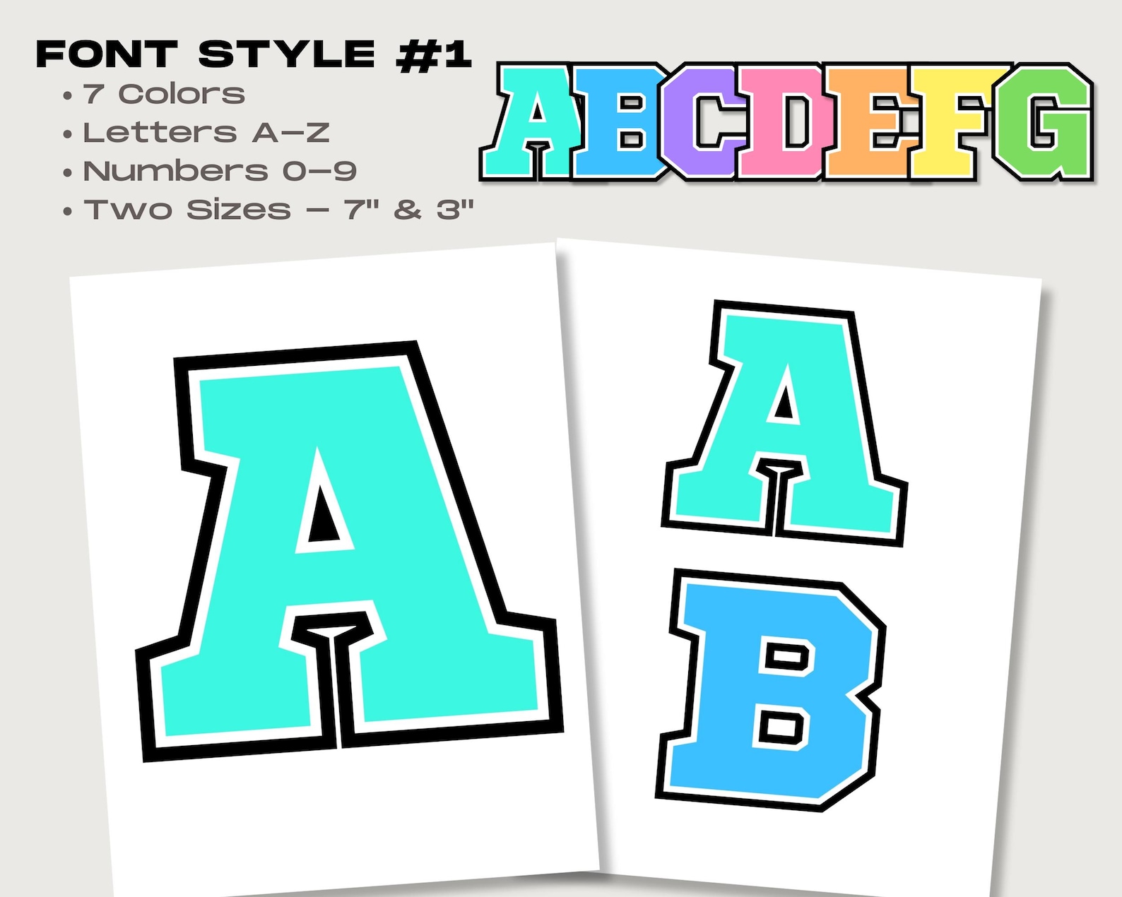 Editable Pastel Bulletin Board Letters, Printable Display Text, Pastel ...