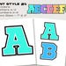 Editable Pastel Bulletin Board Letters, Printable Display Text, Pastel ...