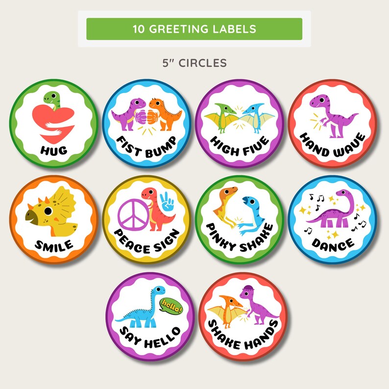 Dinosaur Classroom Greetings Poster: Editable Dino Decor (canva ...