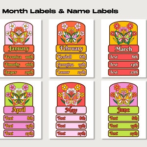 Classroom Birthday Display, Printable & Editable Birthdays Bulletin ...