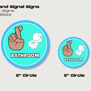 Pastel Hand Signal Signs: Classroom Decor, Editable Canva Template ...