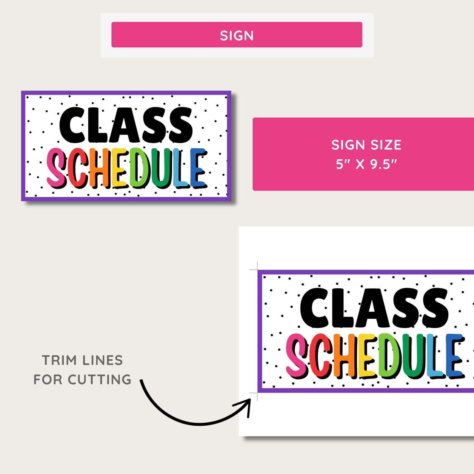 Rainbow Crayon Classroom Schedule: Printable, Editable Bulletin Board ...
