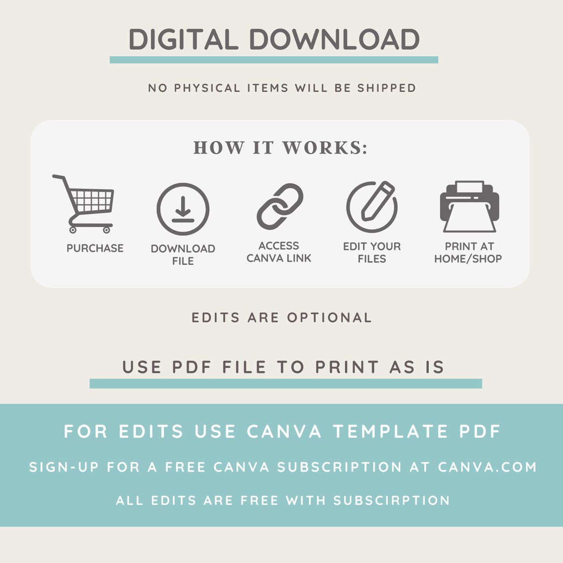 Calm Modern Binder Covers and Spines, Printable & Editable Teacher ...