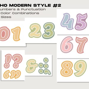 Boho Modern Bulletin Board Letters, Editable & Printable A-Z Boho ...