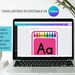 Rainbow Crayons Alphabet Bundle Editable Classroom Alphabet - Etsy