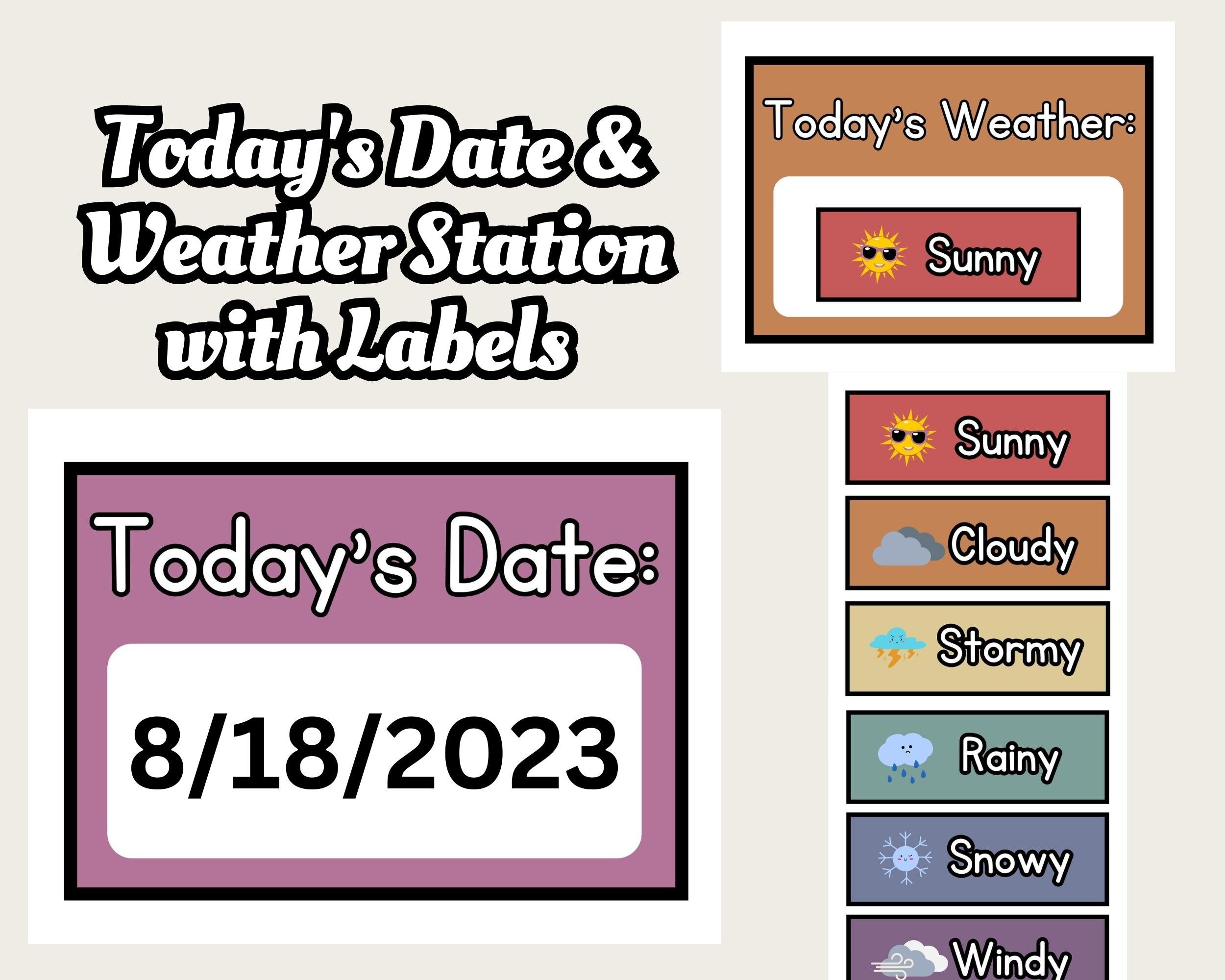 Boho Classroom Calendar, Neutral Kindergarten Calendar Station, Weather ...