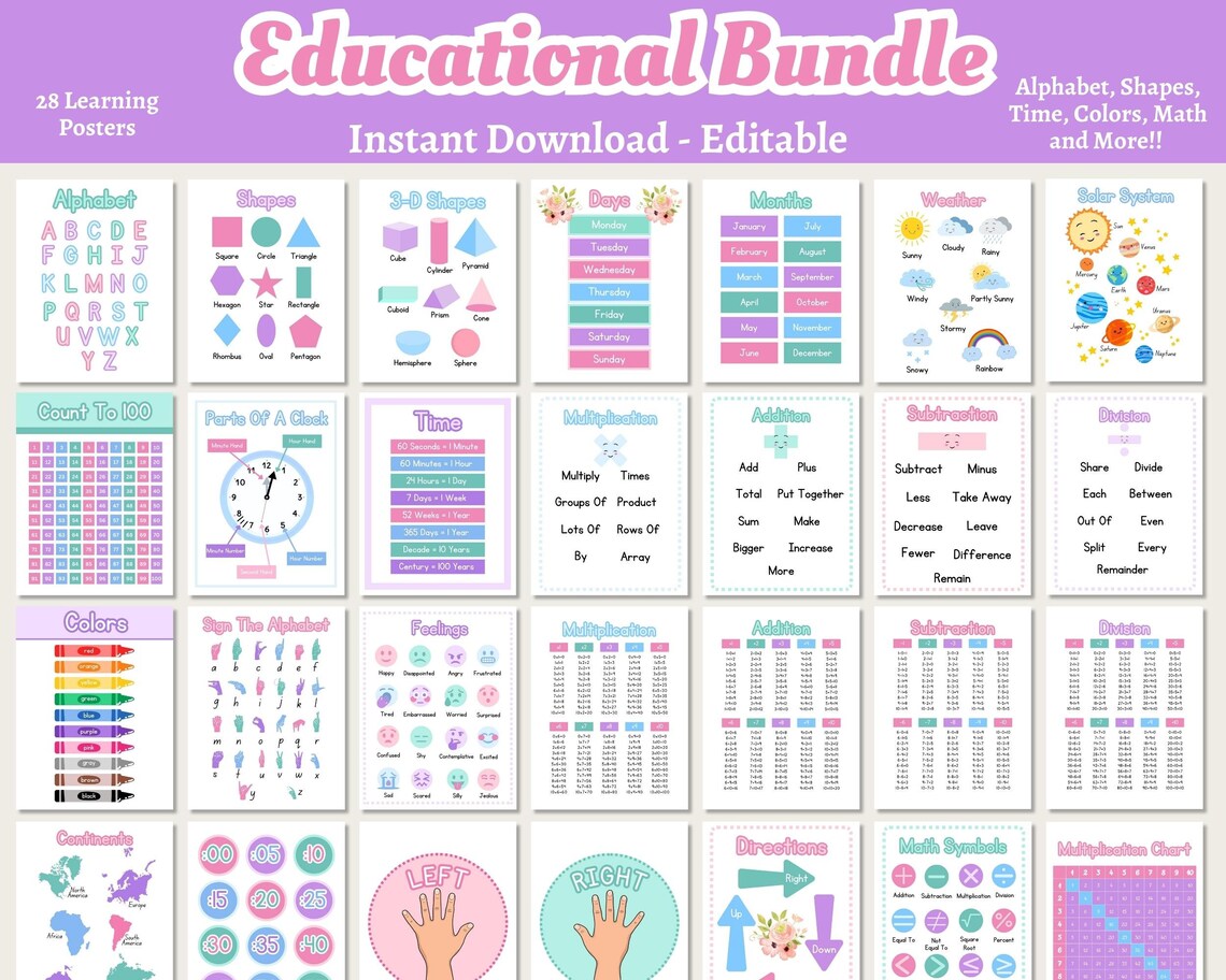 Woodland Animals Classroom Decor Bundle, Editable School Decor, Teacher ...