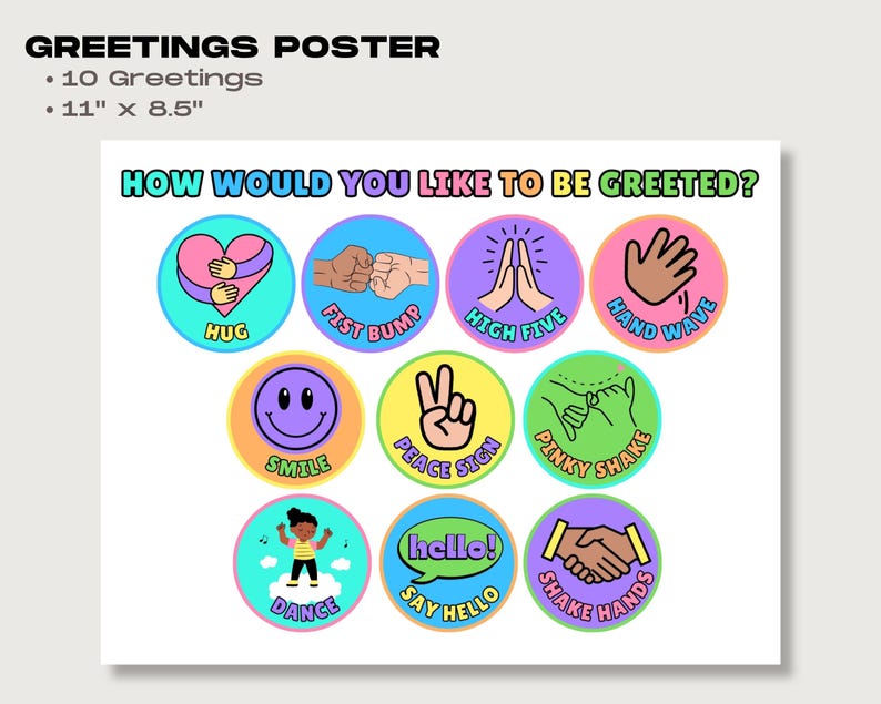 Editable Morning Greetings Sign: Pastel Classroom Decor (canva Template ...