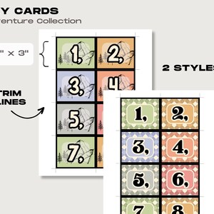 Flip Calendar Display, Printable & Editable Flip Calendar, Adventure ...