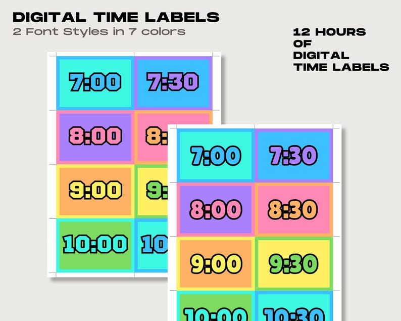 Editable Pastel Class Schedule Display, Printable Today's Schedule ...