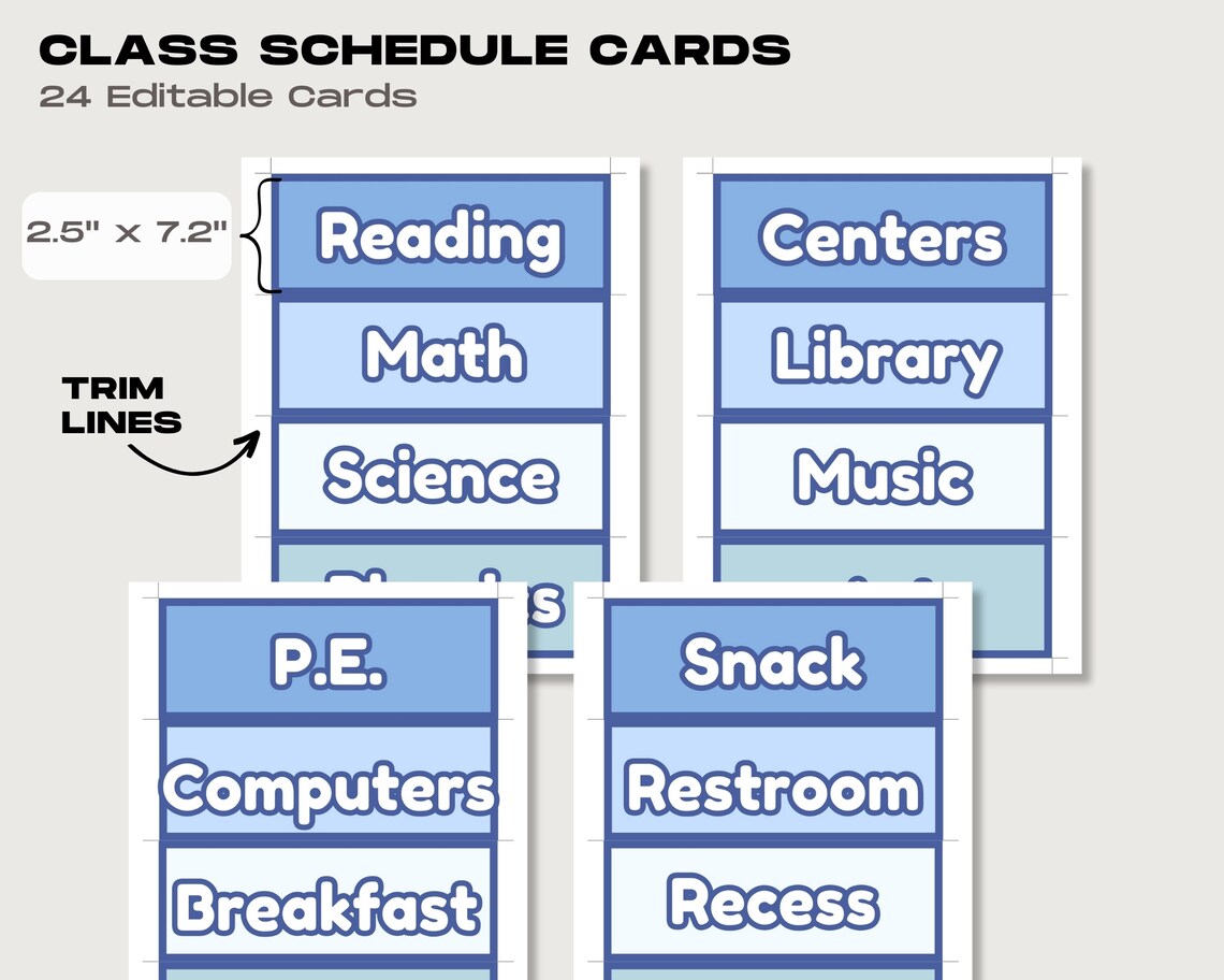 Ocean Theme Classroom Schedule and Jobs Display, Printable & Editable ...