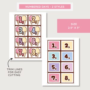 Hanging Flip Calendar, Printable & Editable Classroom Calendar, Pastel ...