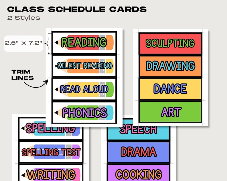 Bright Rainbow Class Schedule, Editable Classroom Schedule Display ...
