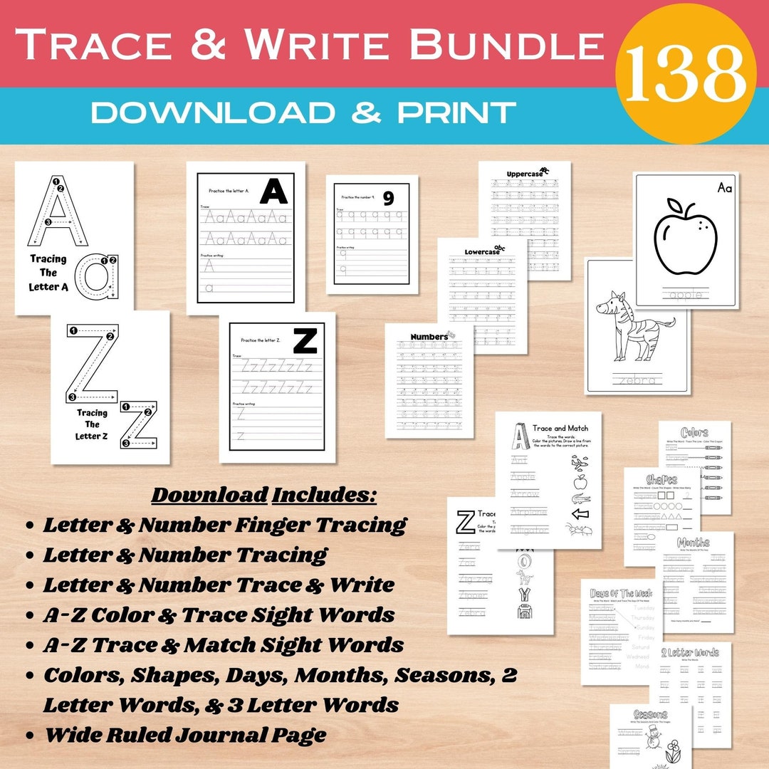 Sight Words Worksheets, Homeschool Worksheets, Abc's and Sight Word ...