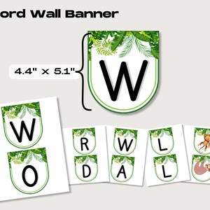 Jungle Word Wall: Editable Classroom Decor (canva Template) - Etsy