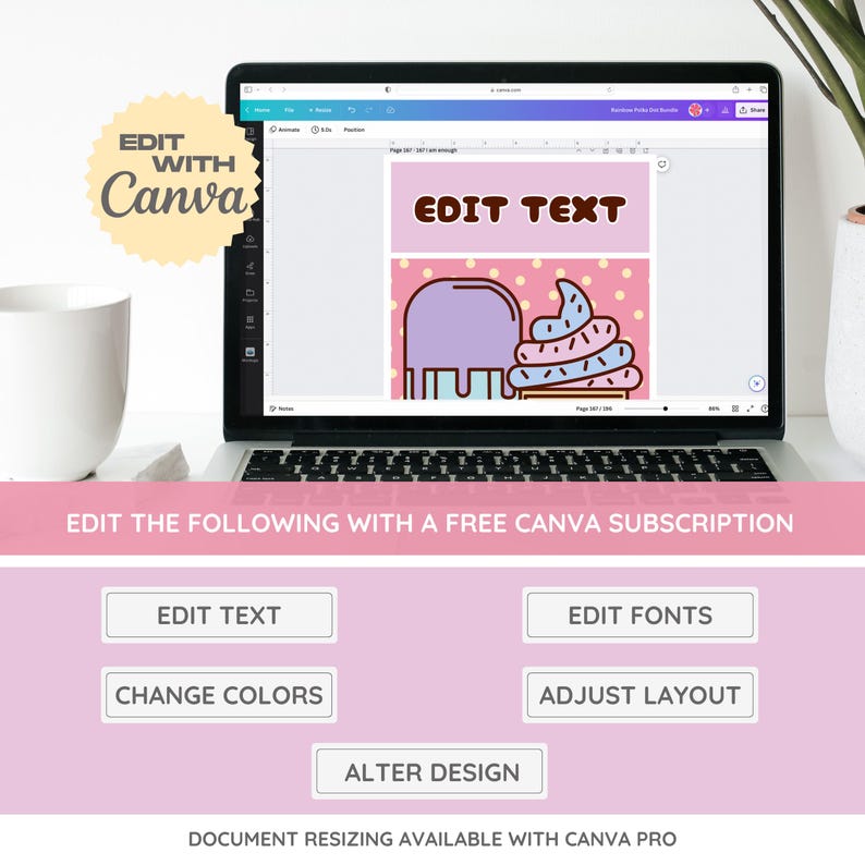 Editable Pastel Binder Covers & Spines, Printable Binder Template ...