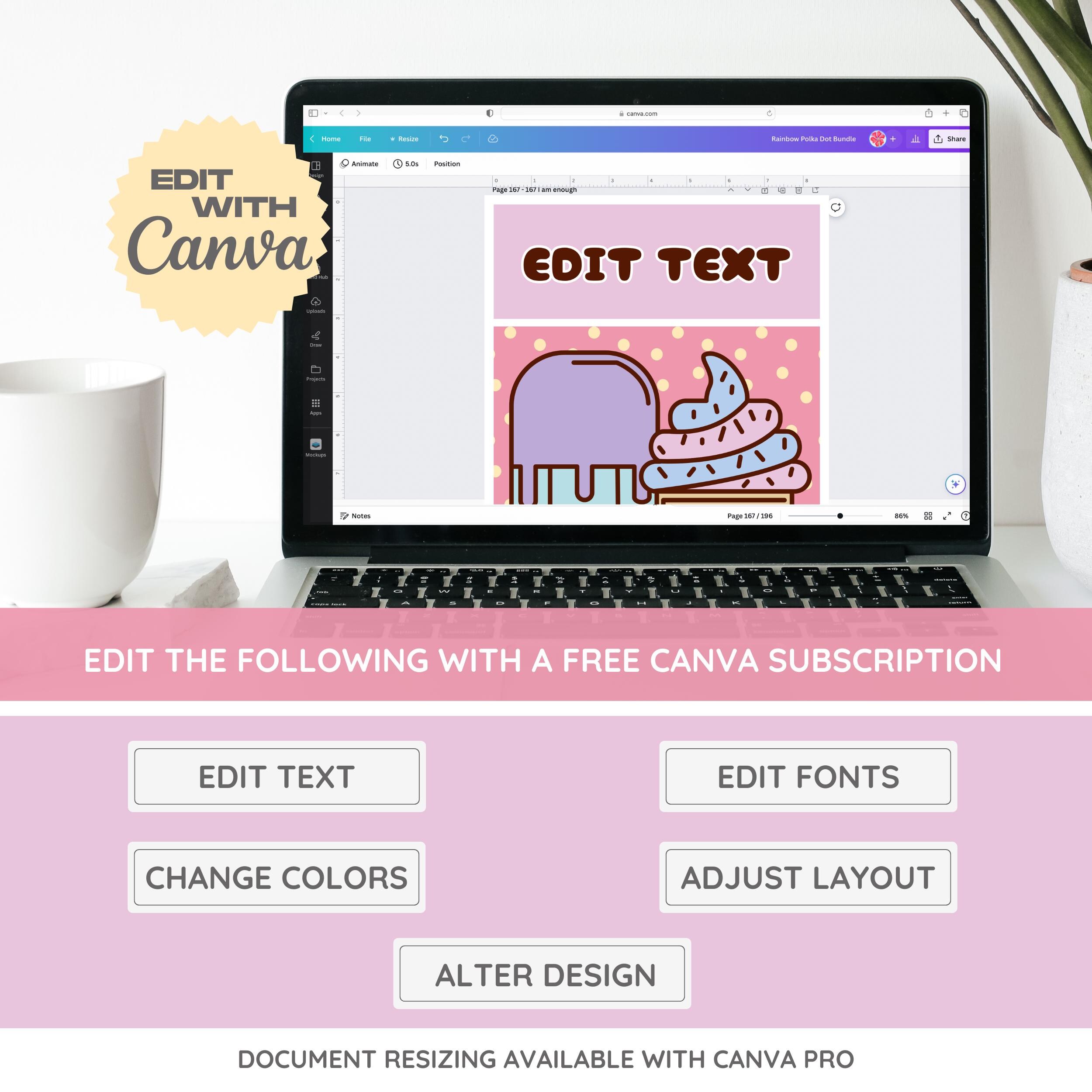 Editable Pastel Binder Covers & Spines, Printable Binder Template ...