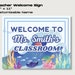 Ocean Theme Welcome Bundle, Printable & Editable Classroom Welcome Sign ...
