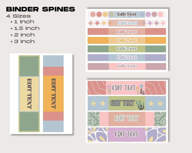 Classroom Binder Covers & Spines, Editable Teacher Organization ...