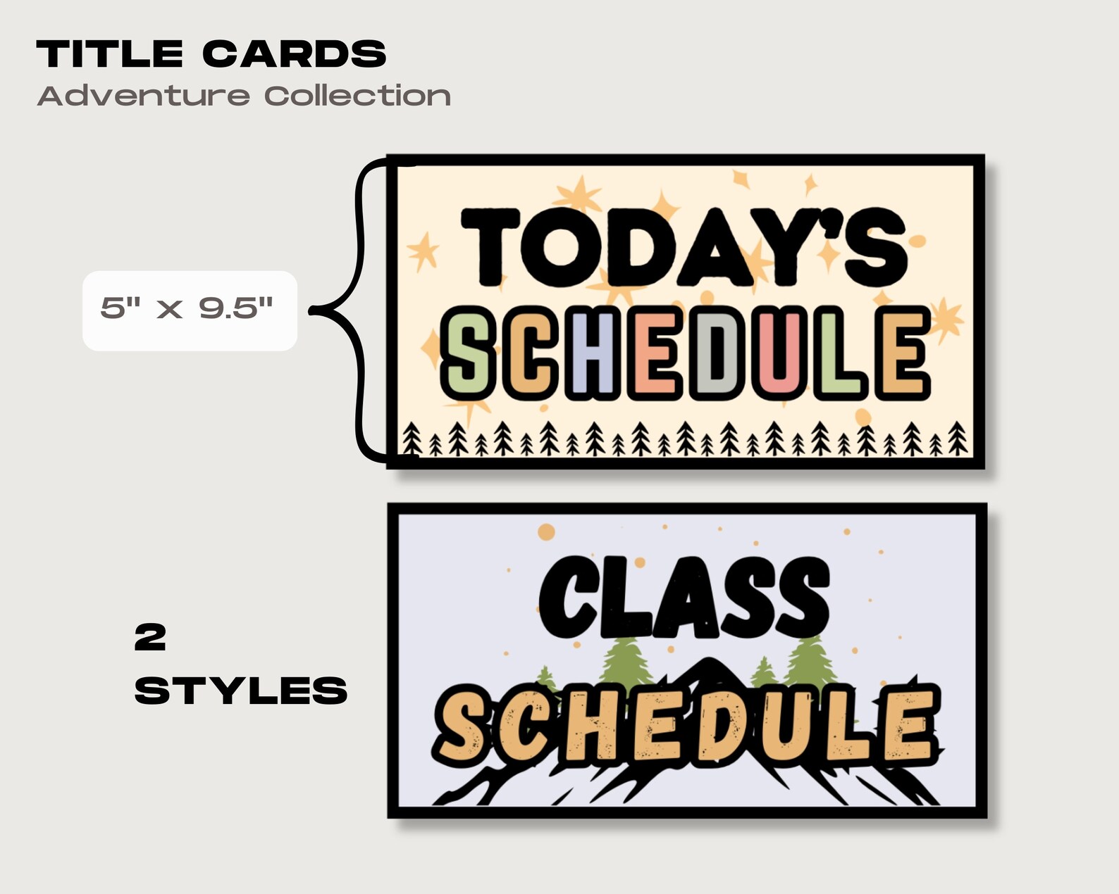 Adventure Classroom Schedule Display: Editable Printable (canva ...