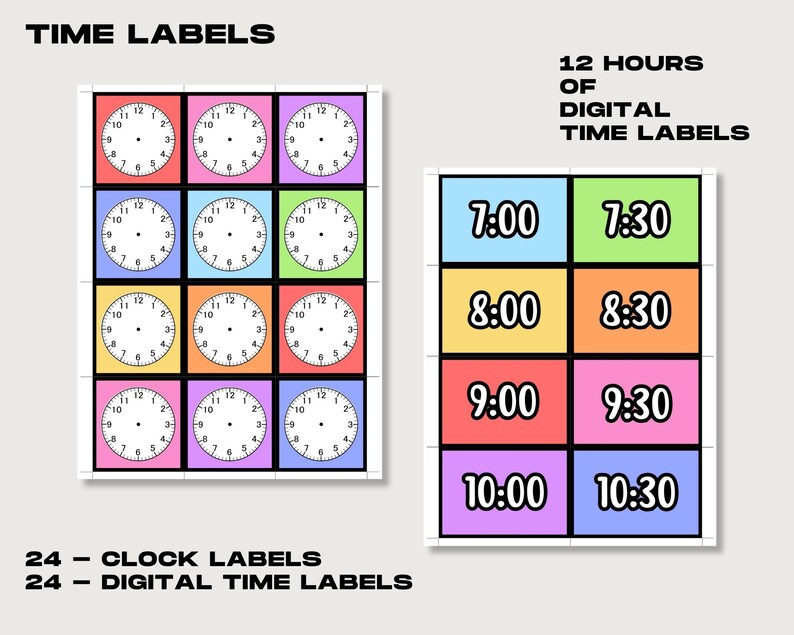 Classroom Schedule & Jobs Display, Printable Editable Class Schedule ...
