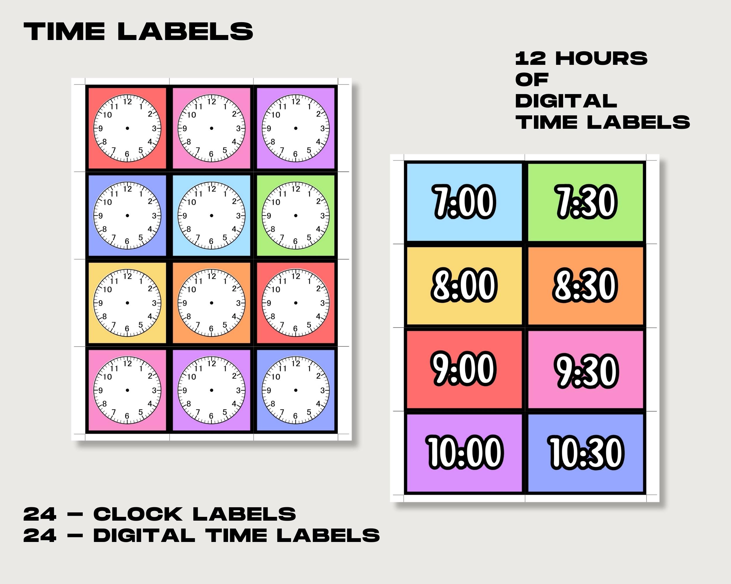 Classroom Schedule & Jobs Display, Printable Editable Class Schedule, Student Helper Display ...