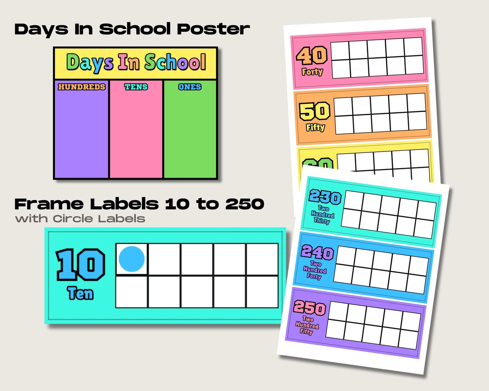 Editable Pastel Calendar Bundle, Printable Classroom Wall Calendar ...