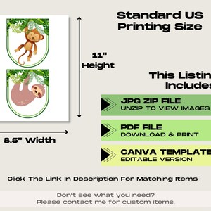 Jungle Word Wall: Editable Classroom Decor (canva Template) - Etsy