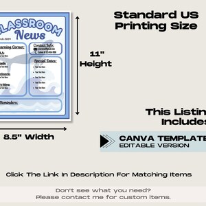 Ocean Theme Meet the Teacher and Classroom Newsletter, Printable ...